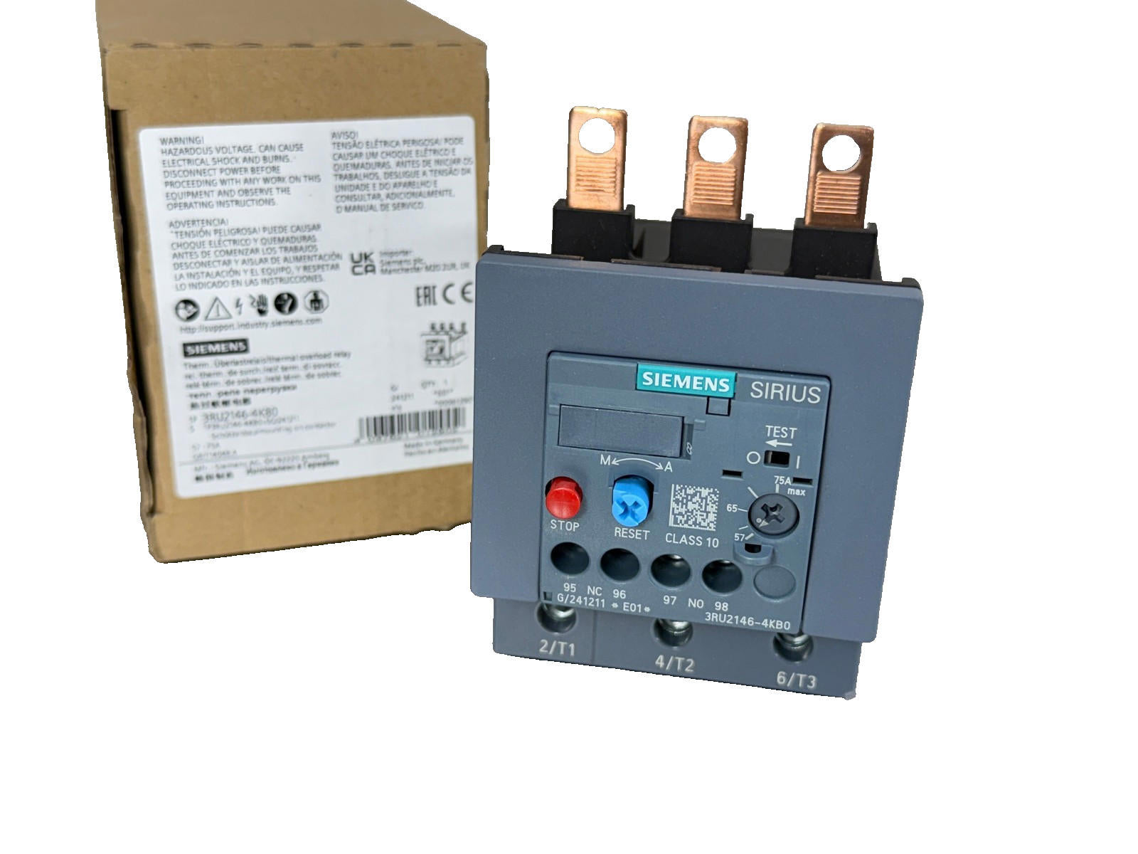 Siemens 3RU2146-4KB0 Thermal Overload Relay 3RU2146 – Gen3 Industrial ...